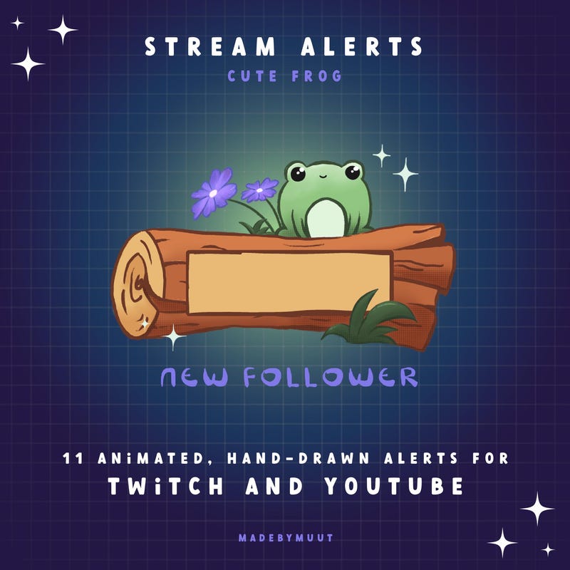 Twitch Frog Alert Box - Etsy UK