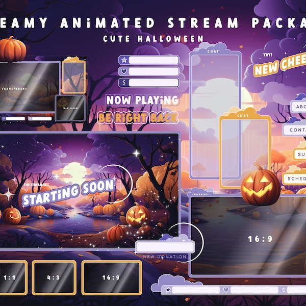 Halloween Twitch Overlay - Etsy