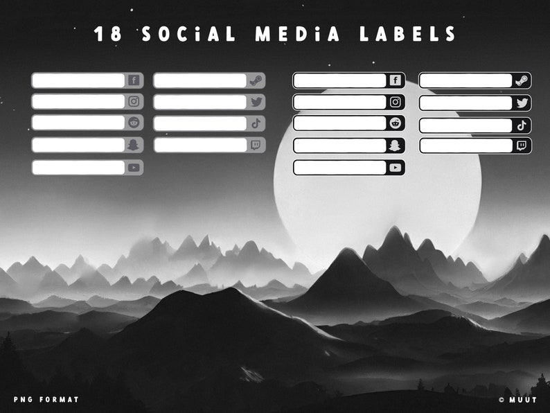 Cozy Twitch Panels and Social Media Labels Pack FAIRY - Etsy