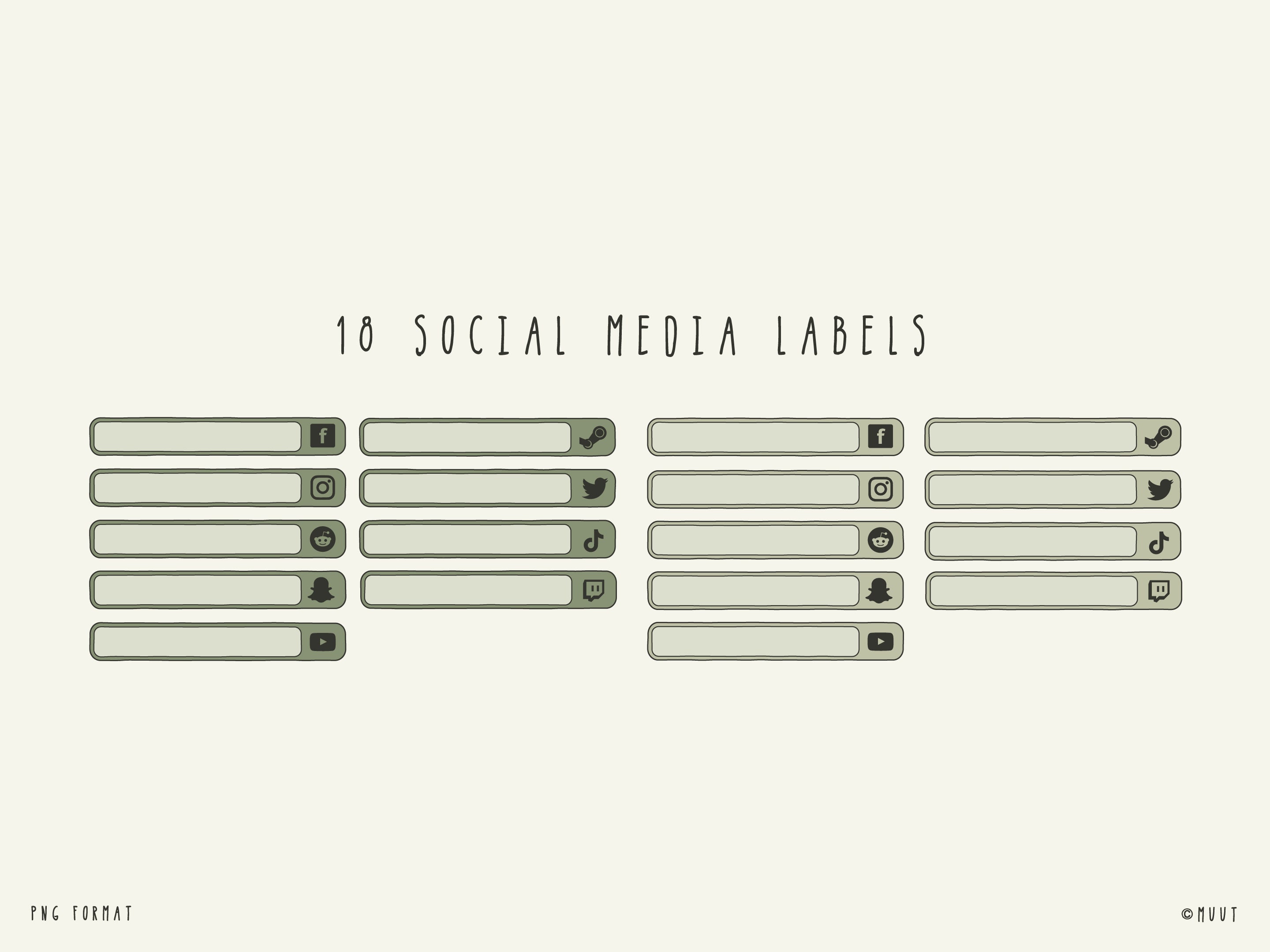 Cozy Twitch Panels and Social Media Labels Pack Greenhouse - Etsy
