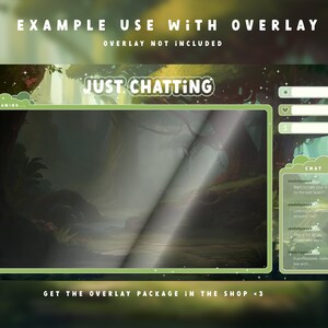 Soft Green Twitch Chat Widget: Animated Chat Matching FAIRY Woods ...