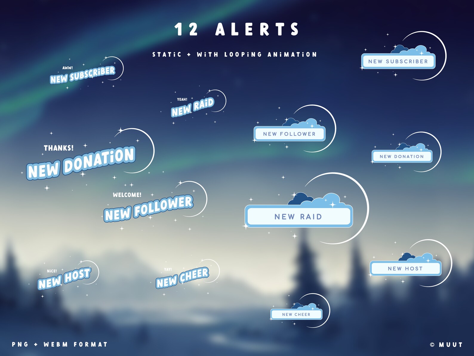 Cozy Winter Twitch Alerts Package: Animated Snowflake Alert - Etsy
