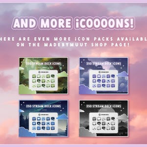 Stream Deck Icons for Cozy Streaming Setup: 250+ Cute Icons in 4 Colors ...