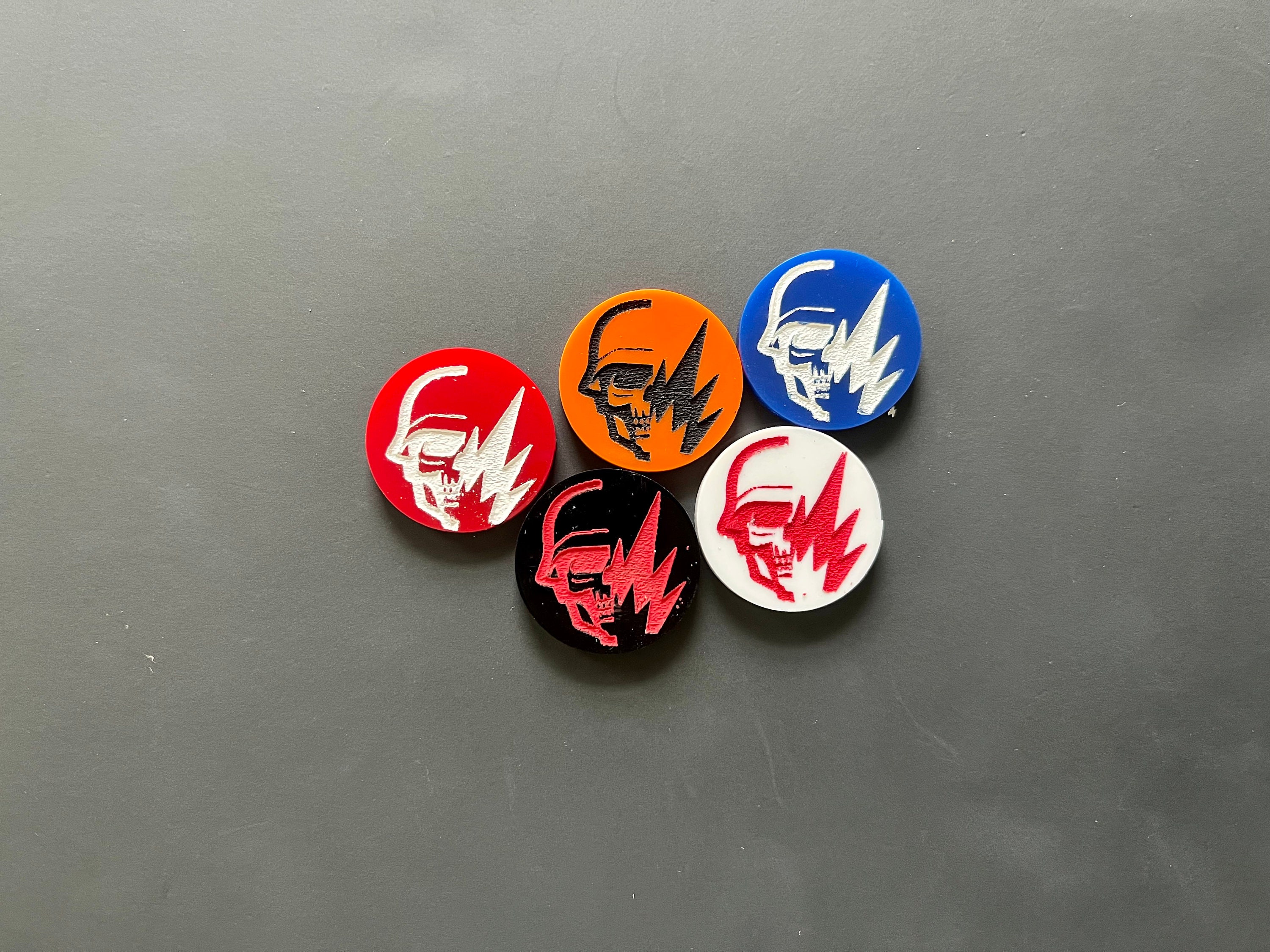 Battleshocked Markers Skull Explosion Token - Etsy