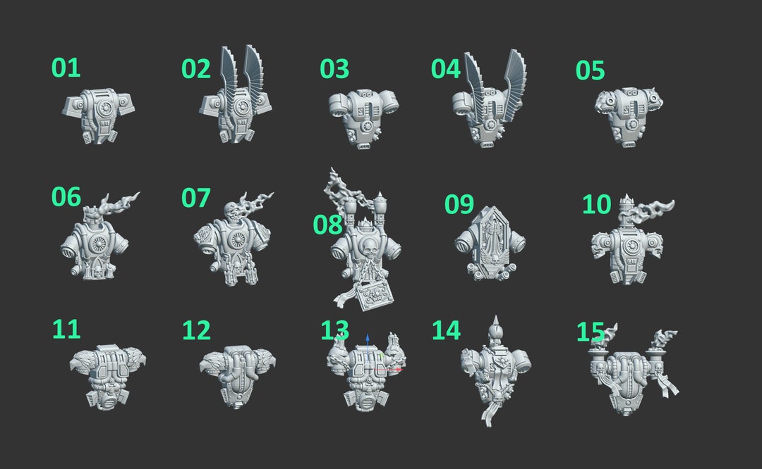 Eternal Pilgrims Backpack Upgrade Bits Grey Tide Studios - Etsy