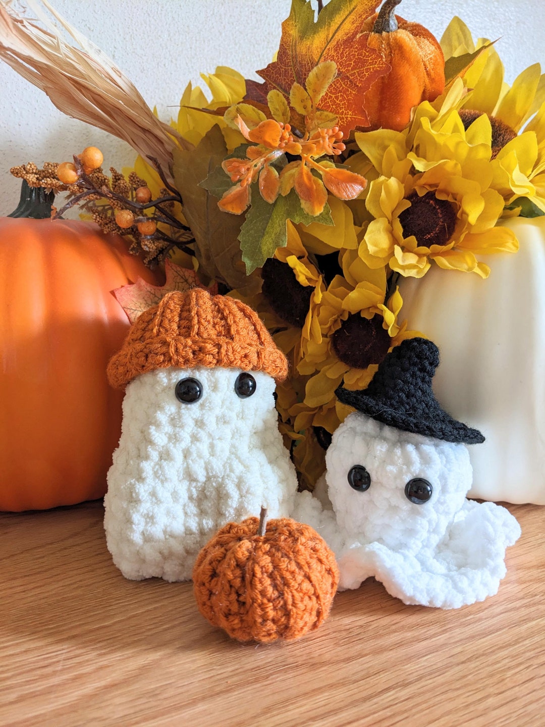 Crochet Ghosts With Hats [crochet Pattern] *DIGITAL DOWNLOAD* - Etsy