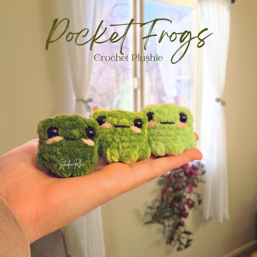 Pocket Frogs | Stocking Stuffer | Crochet Plushie - Etsy