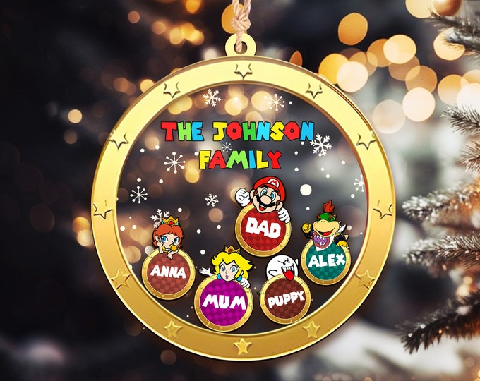 Christmas Ornament Mario Bros. Ornament Boo Ornament Gaming - Etsy