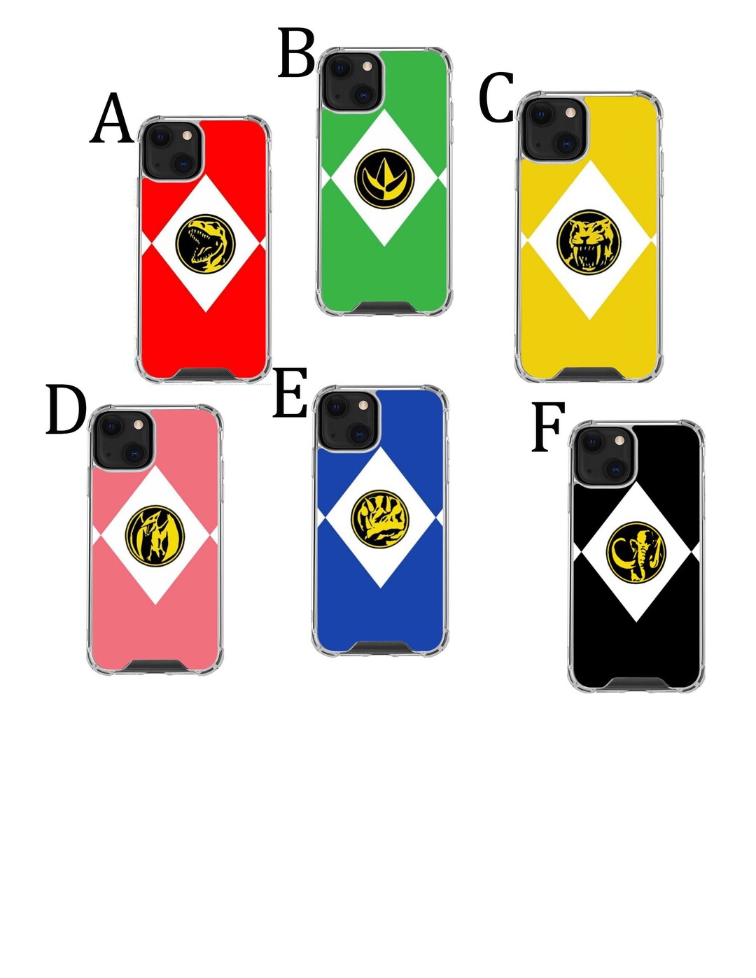 Mighty Morphin Power Rangers Phone Cases - Etsy