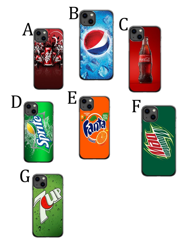 Soda Pop Phone Cases iPhone Phone Case. Sprite Coca-cola Fanta Pepsi ...