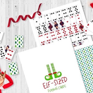 Elf Sized Playing Cards Props Printables - Instant Download - Funny Elf ...