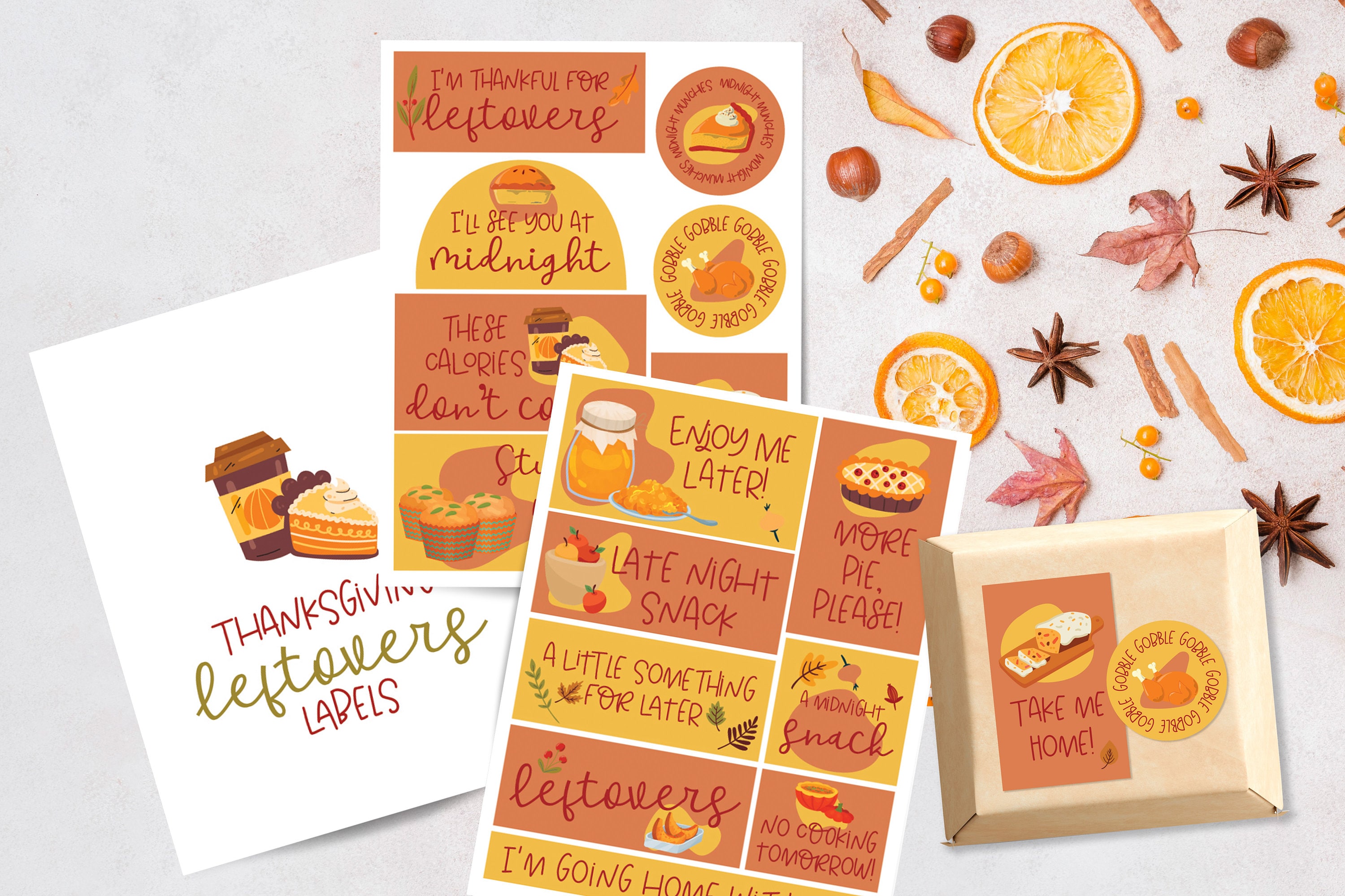 Thanksgiving Leftovers Labels Printables (15 Designs) - Etsy