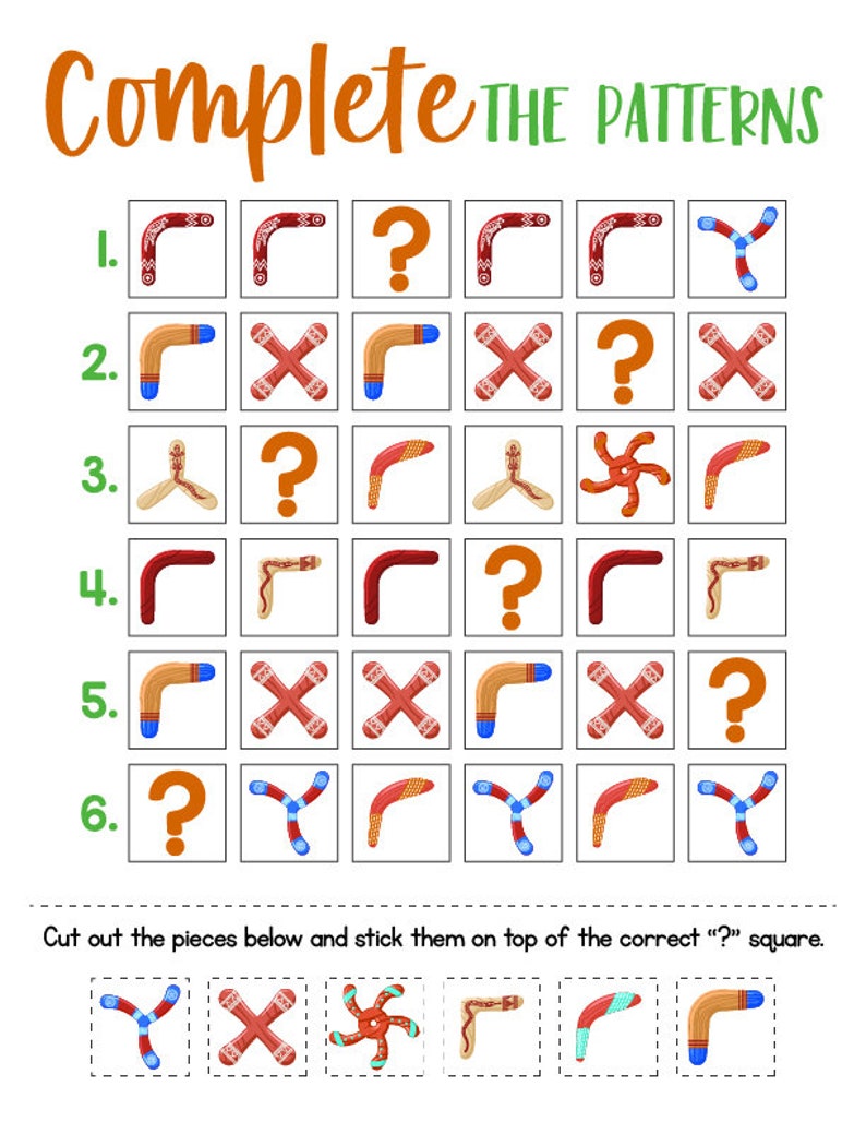 Australia Kids Activity Pack, I Spy Game, Printable Coloring Pages ...