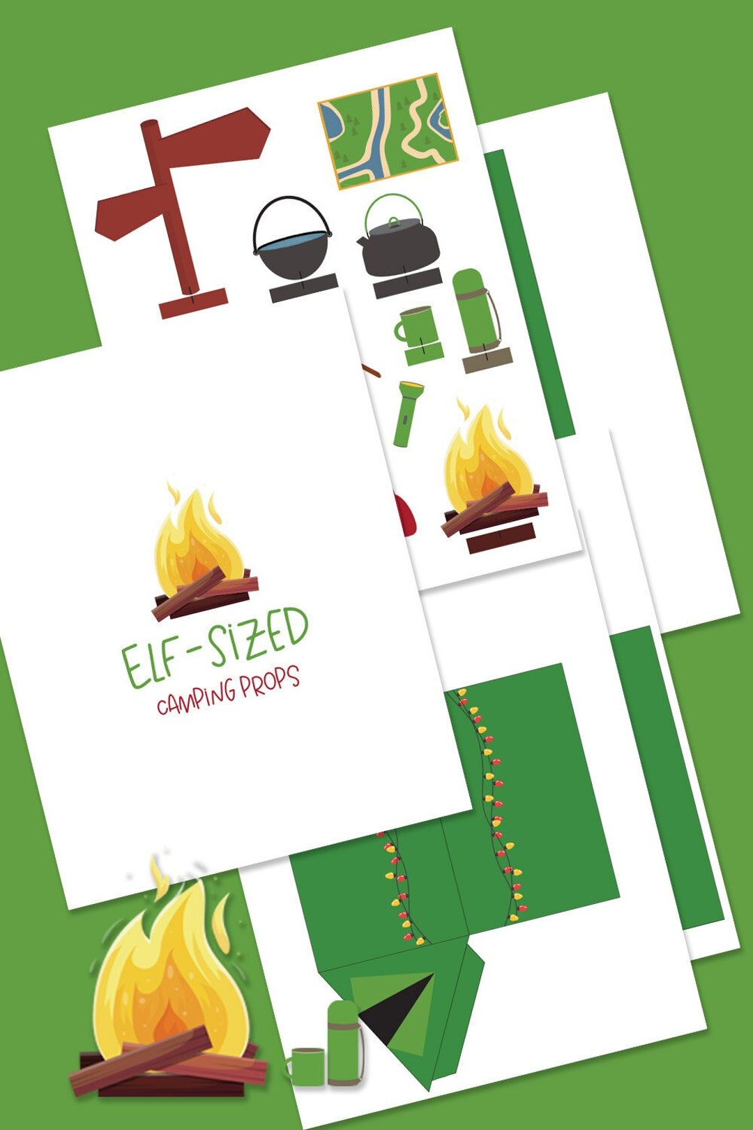 Elf Camping Props - Elf Rving, Tent and Outdoor Items - Funny Elf ...