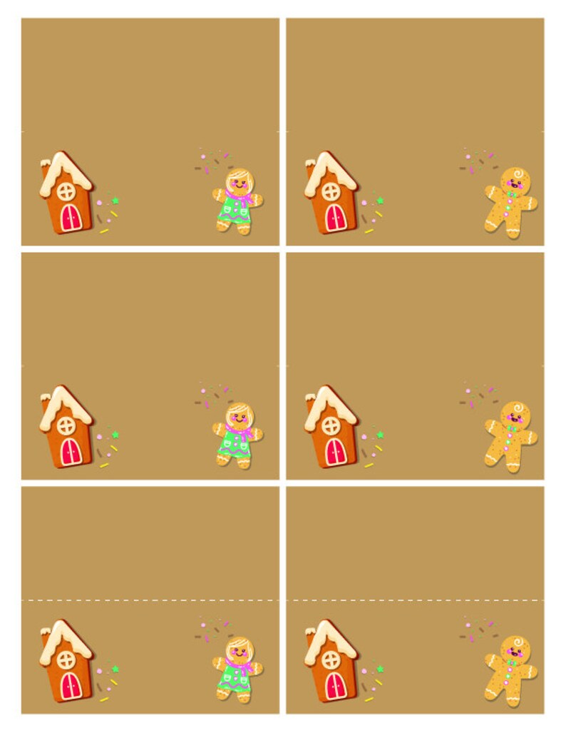 Gingerbread Decorating Party Printables Holiday Baking - Etsy