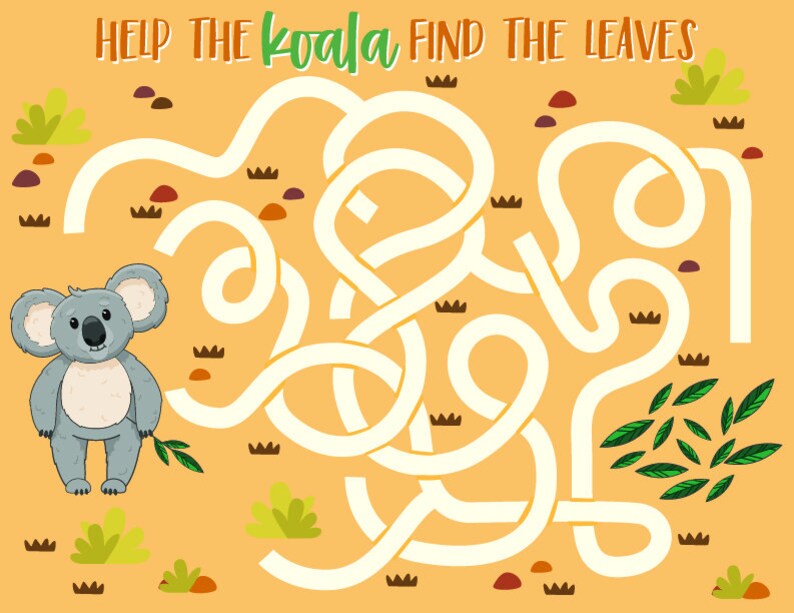 Australia Kids Activity Pack, I Spy Game, Printable Coloring Pages ...