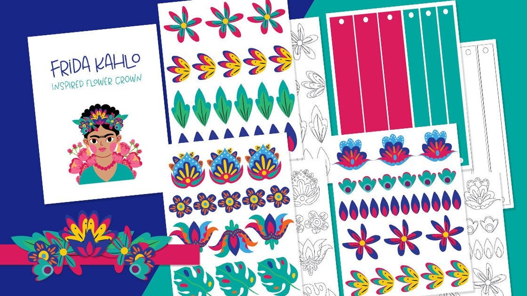 Frida Kahlo Inspired Flower Crown | Arts and Culture Activity for Kids ...