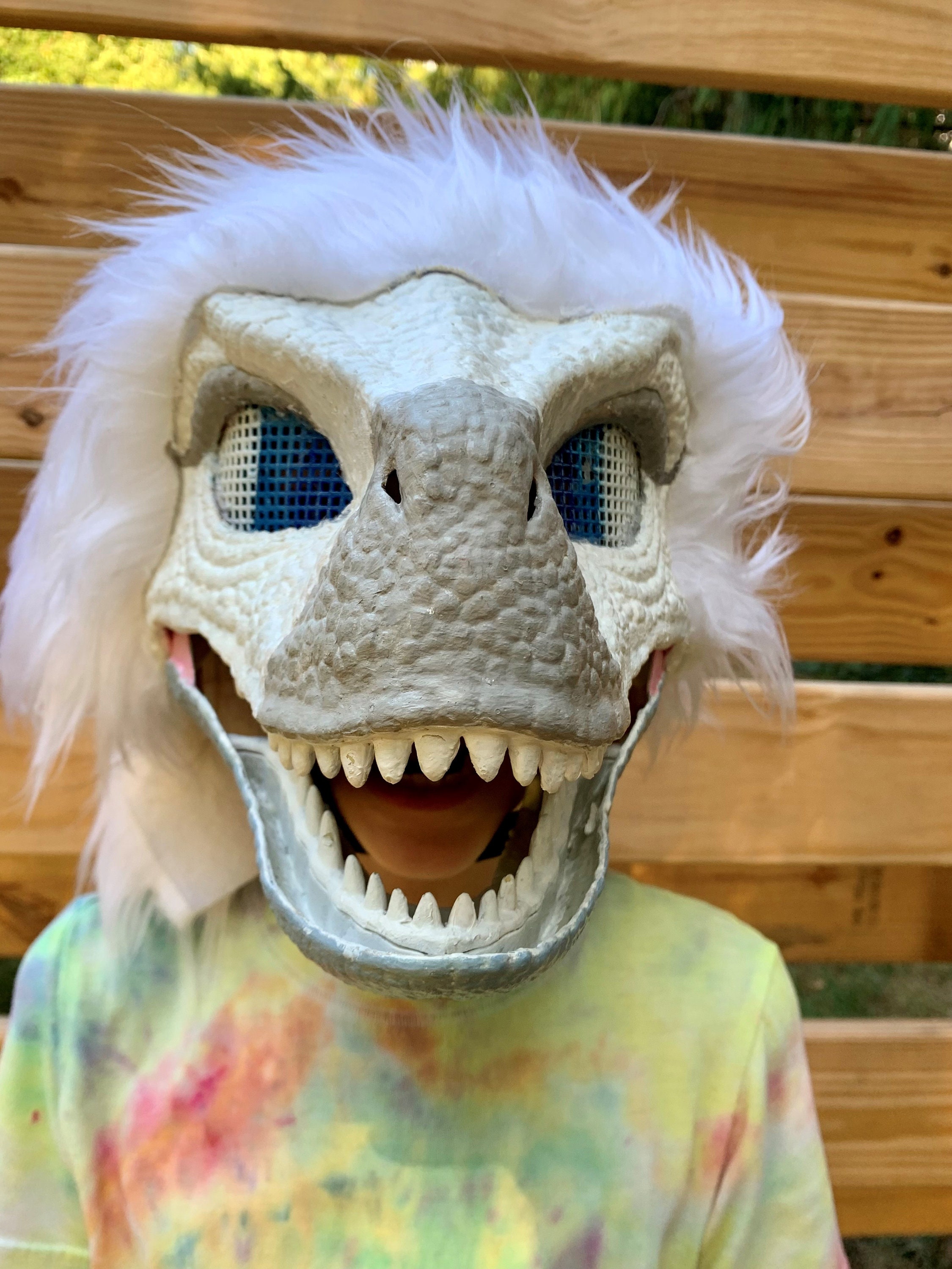 Oak the Furred Raptor Mask-fully Furred Raptor Mask - Etsy