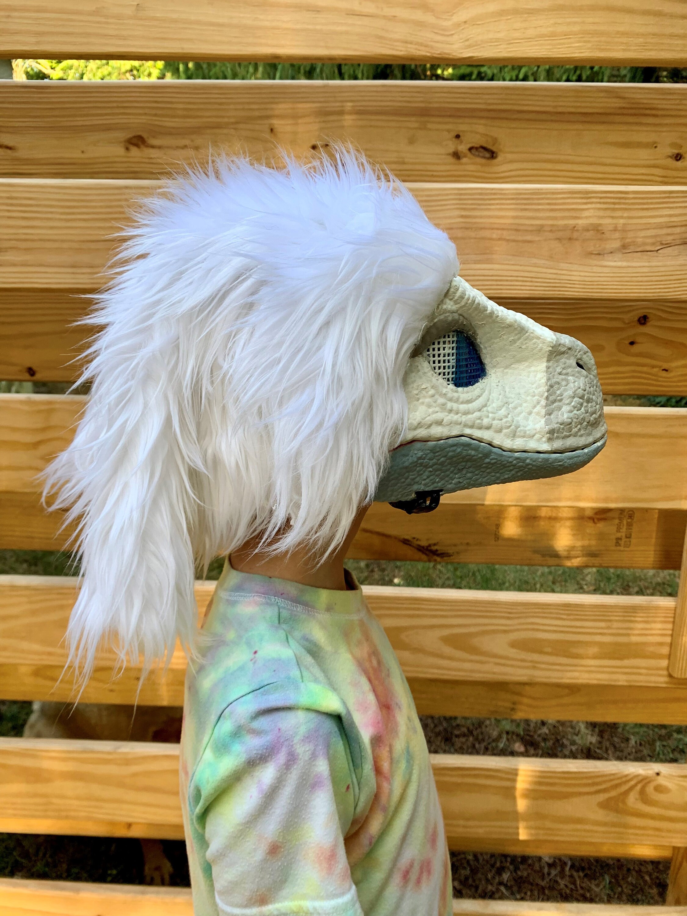 Oak the Furred Raptor Mask-fully Furred Raptor Mask - Etsy