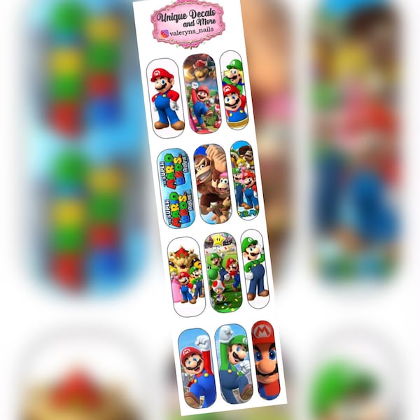 Super Mario Decal - Etsy