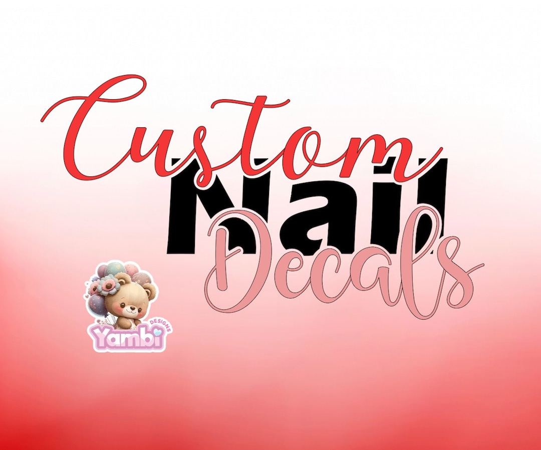 Custom Nail Decals - Etsy