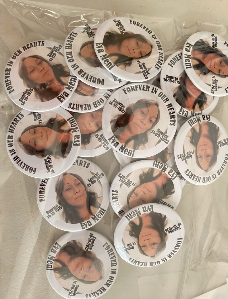 Memorial Badges With Pin - Etsy