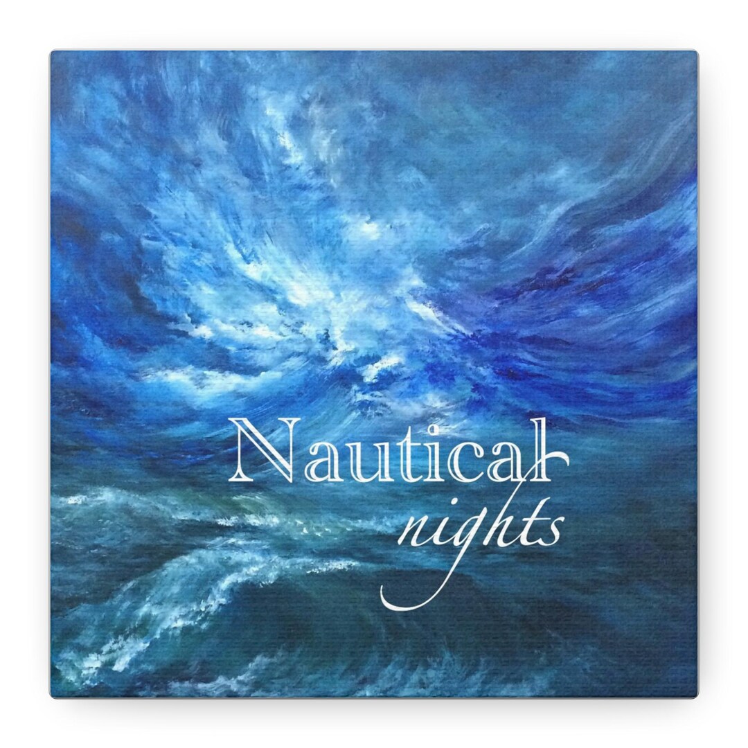 Nautical Nights Ocean Wave Canvas Print, 47+ Usd (shipping Included in ...