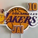 Inspired by Los Angeles Lakers NBA Team Cake Topper Personalised Cake ...
