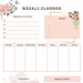 Digital/printable Weekly Planner - Etsy