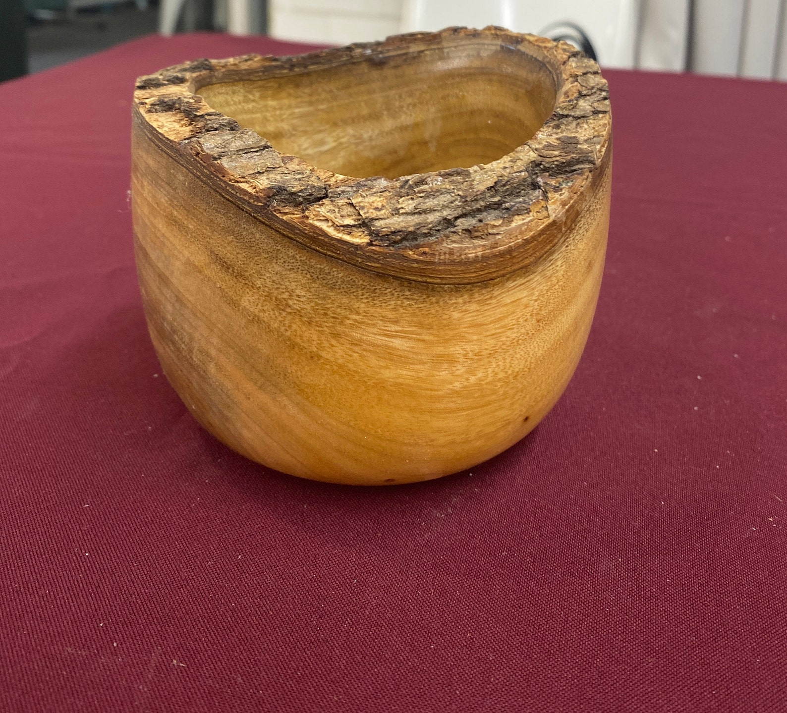 Nature-inspired Camphor Laurel Bowl: Exquisite Woodwork, Highlighting ...