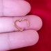 16G Implant Titanium Hinged Heart Hoop/ Daith Earring Daith Hoop/ Helix ...
