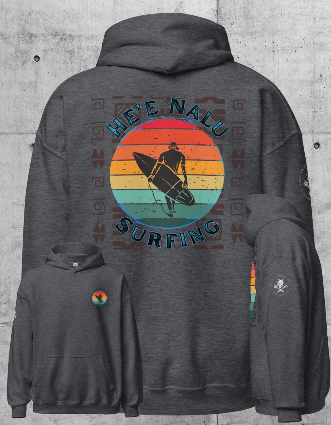 Classic Surfer Hoodie: Men and Women's Retro Surfing Sweatshirt | Cold ...