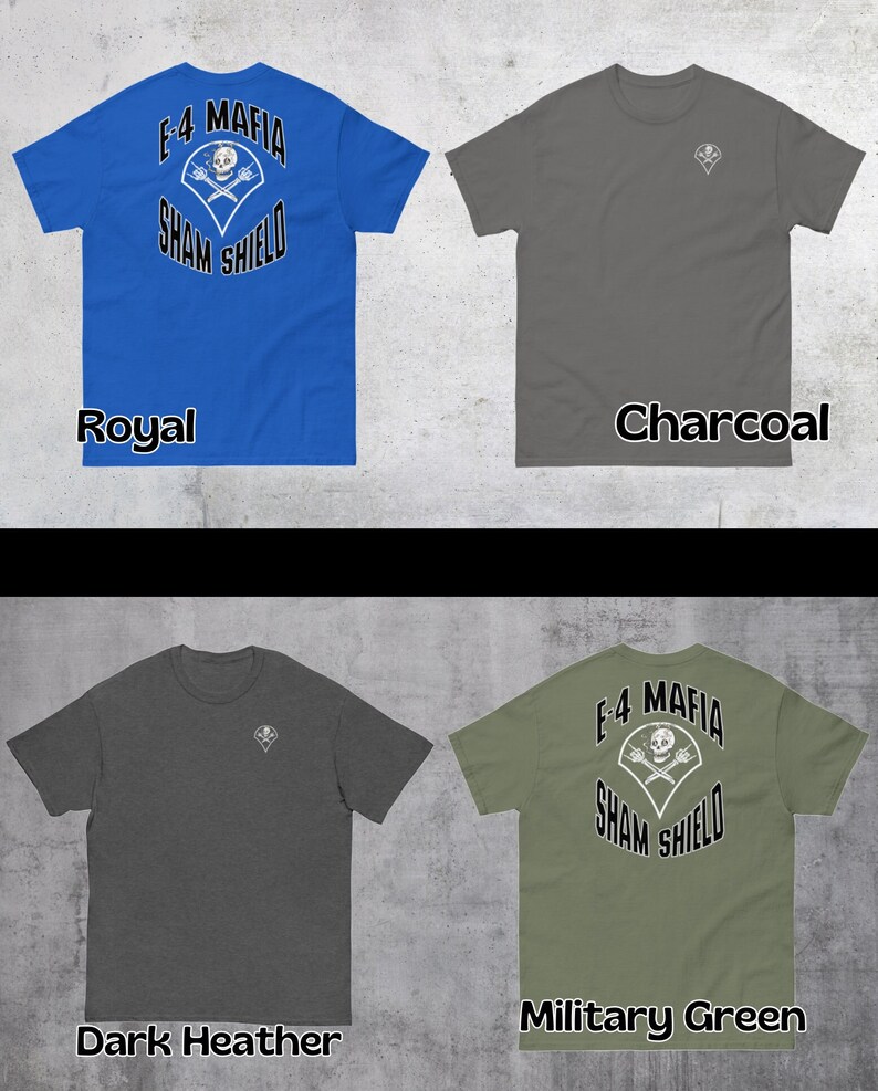US Army E-4 Sham Shield Military T-shirt and Apparel for - Etsy