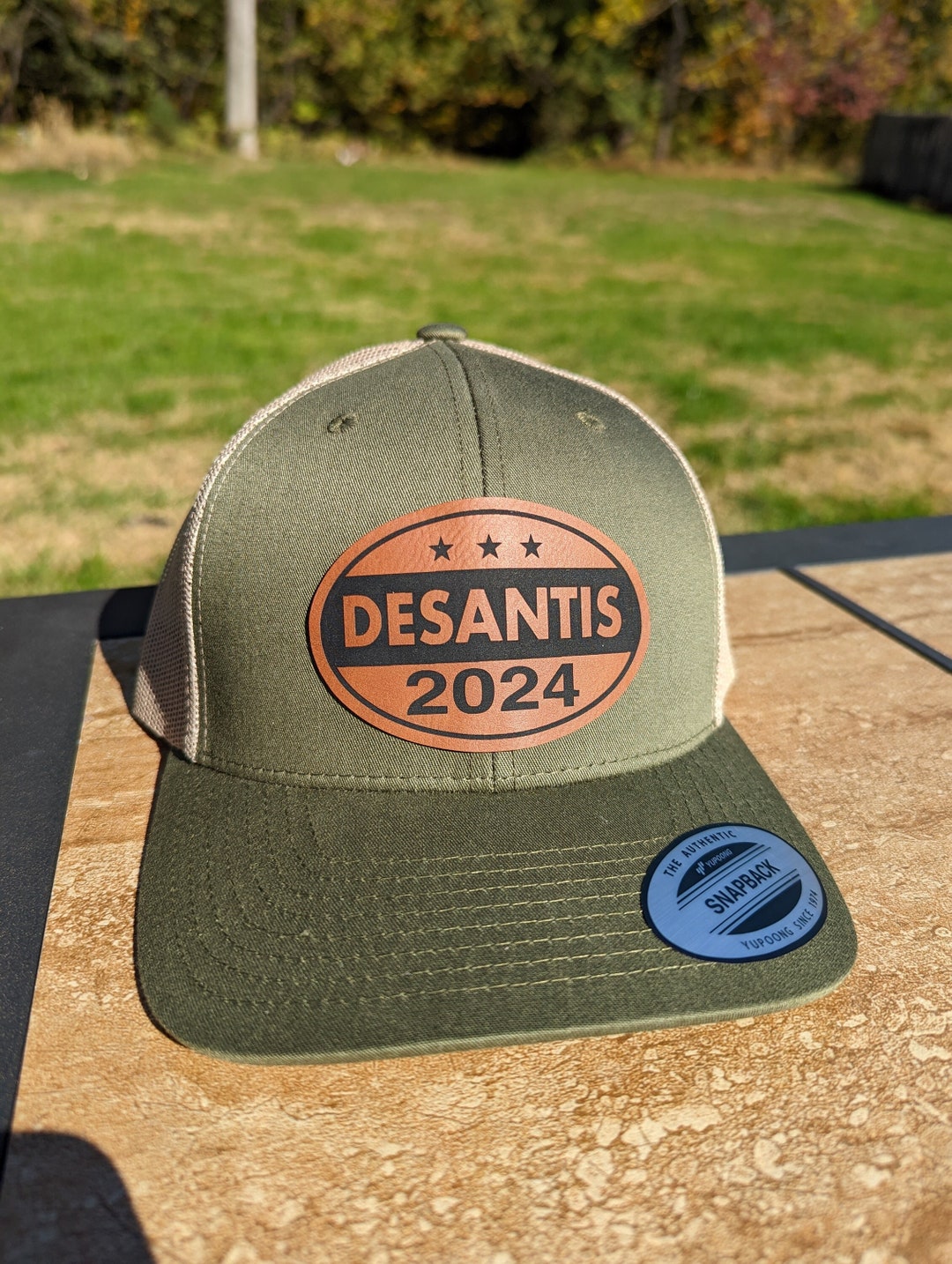 Desantis 2024 Leather Patch Hat, Republican, Conservative, Patriot, Red ...