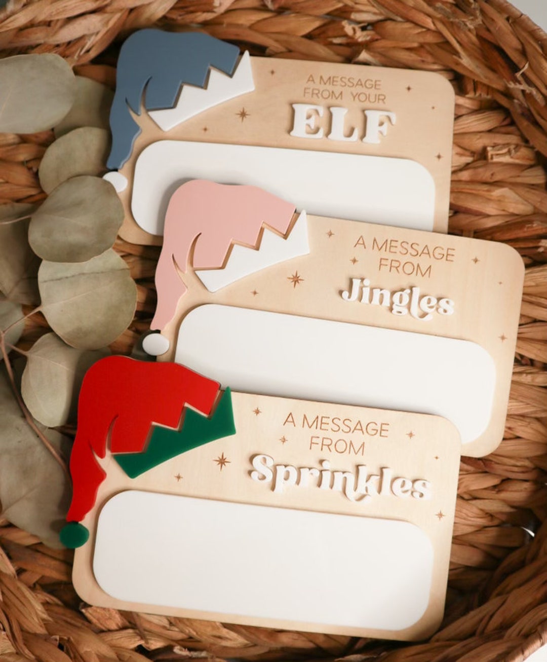 Message From Your Elf Sign | Personalized Elf Sign | Custom Elf Sign ...