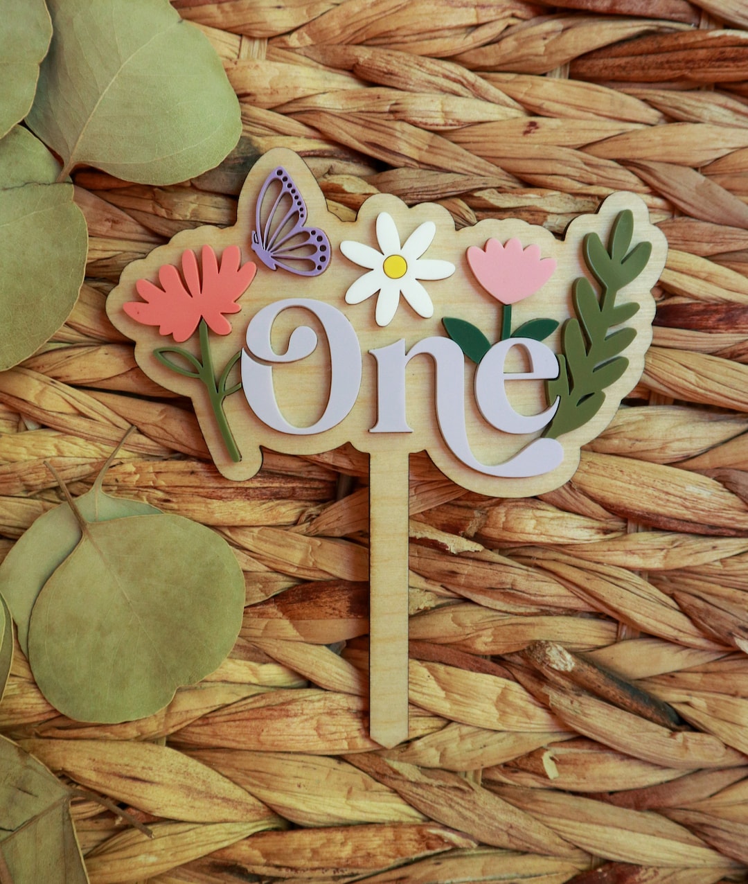 Wildflower Birthday Cake Topper | Wild Flowers First Birthday Decor ...