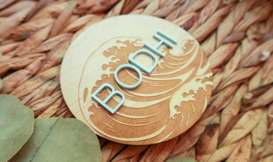 Ocean Waves Birth Announcement Sign Baby Keepsake Wooden Name Baby Name ...