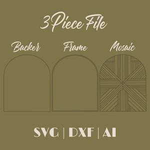 Mosaic Arch Digital File| Single Line Laser File | Geometric Pattern ...