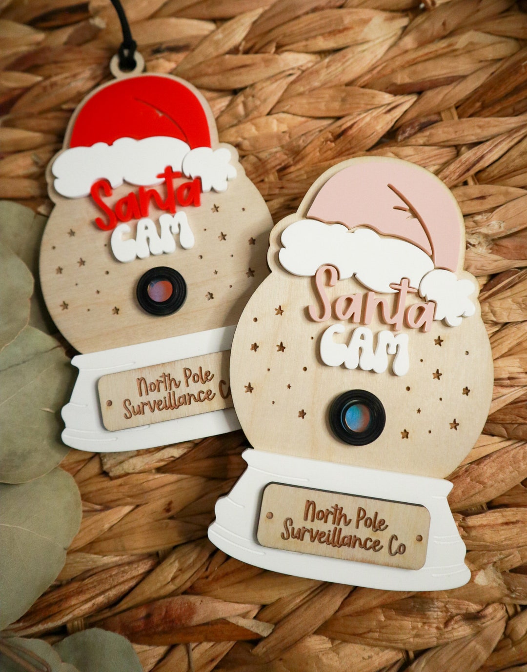 Santa Cam Christmas Ornament Santa Camera Ornament Custom Engraved ...