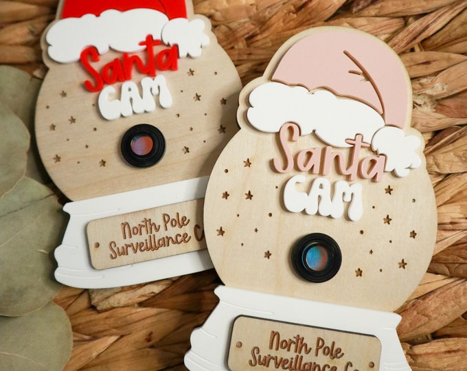 Personalized Santa Cam Christmas Ornament, Santa Camera Ornament ...