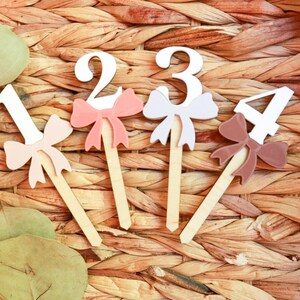 Bow Cake Topper | Girl Birthday | Coquette Cake Topper | Pink Bow Cake ...