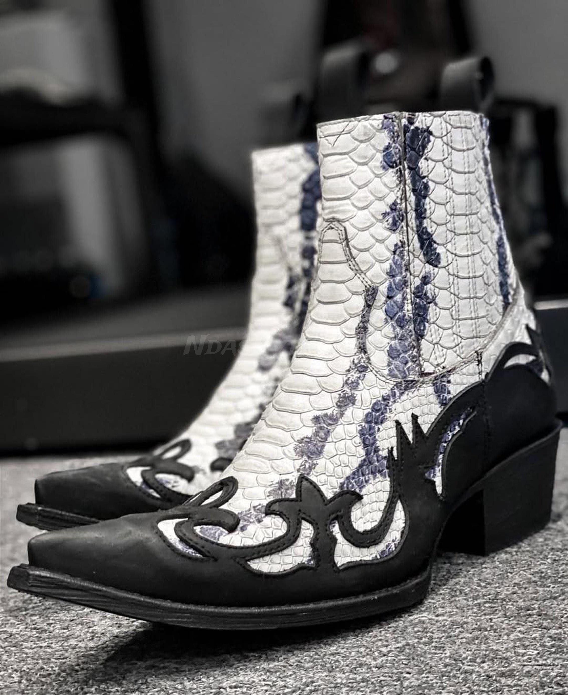 70%-off for Bulk Order, DM! Genuine Natural Color Python Skin Boots - Etsy