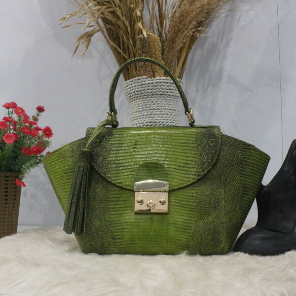 Genuine Lizard Bag - Etsy