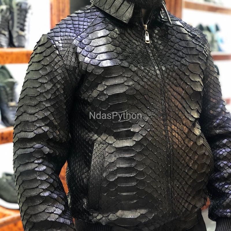 Snake Skin Biker Jackets Mens - Etsy