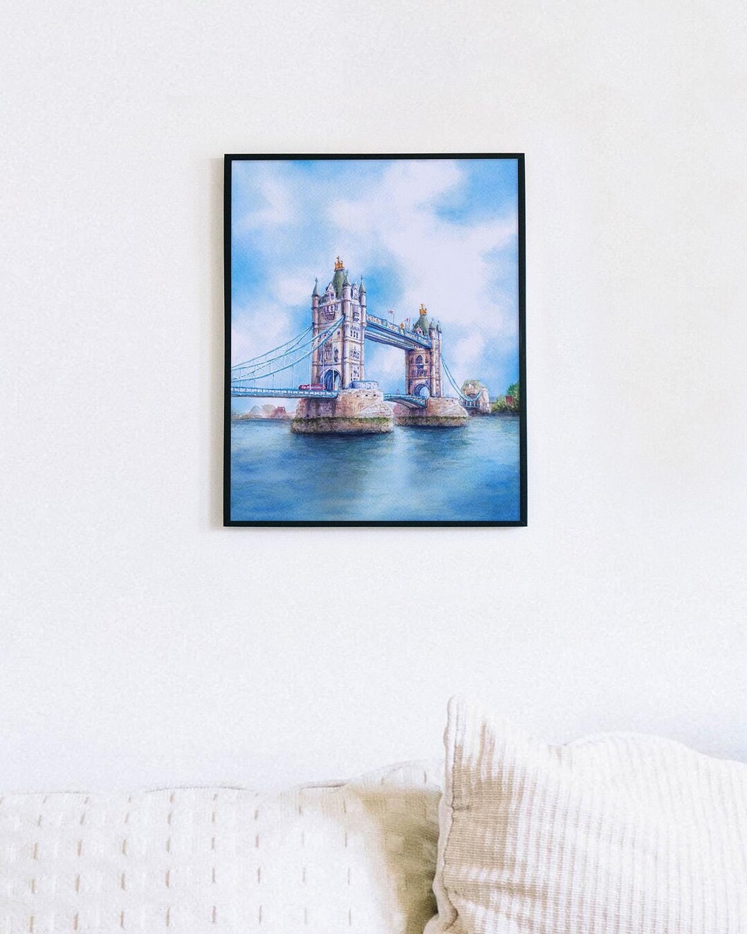 Tower Bridge Art Print | London Bridge Painting | England Wall Art ...