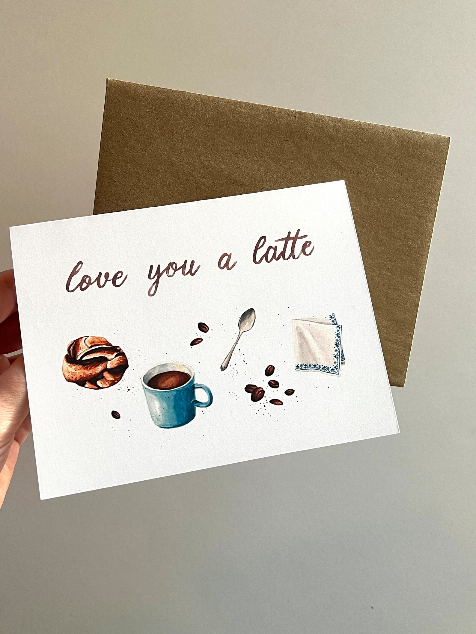 Love You a Latte | Greeting Card | Coffee and Friendship | Just Because ...