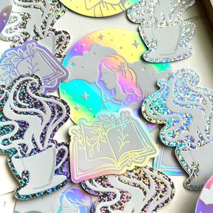 Sparkle Sticker Pack - Set of Three | Holographic Glitter | Waterproof ...