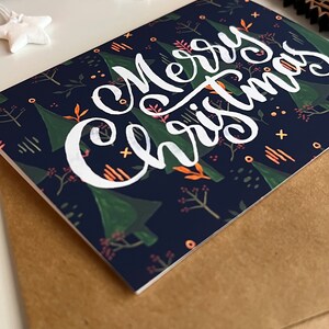 Merry Christmas Magical Forest Card | Whimsical Woodlands Holiday Card ...