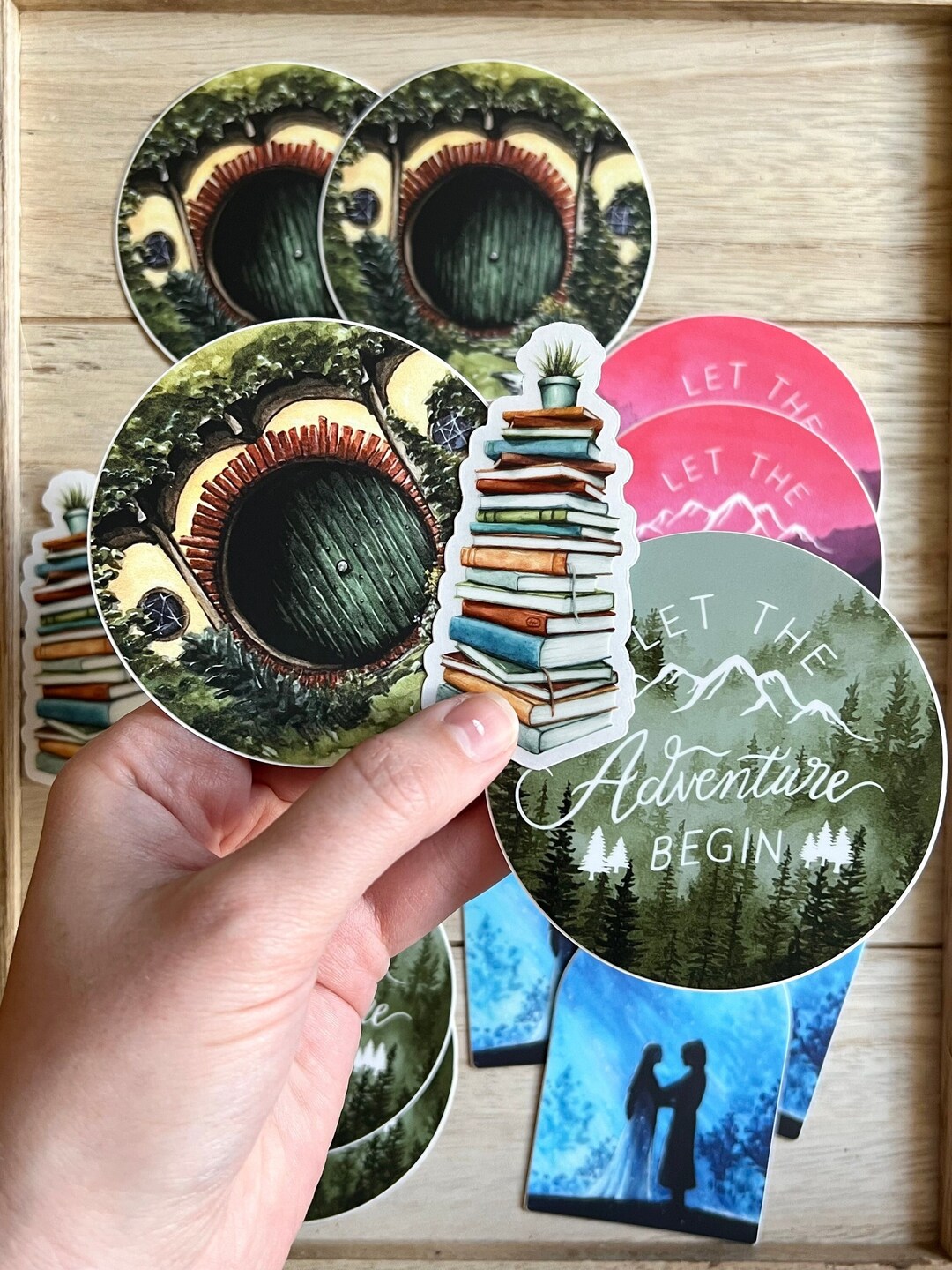 Sticker Pack - Set of Three | Watercolor Stickers | Adventure ...