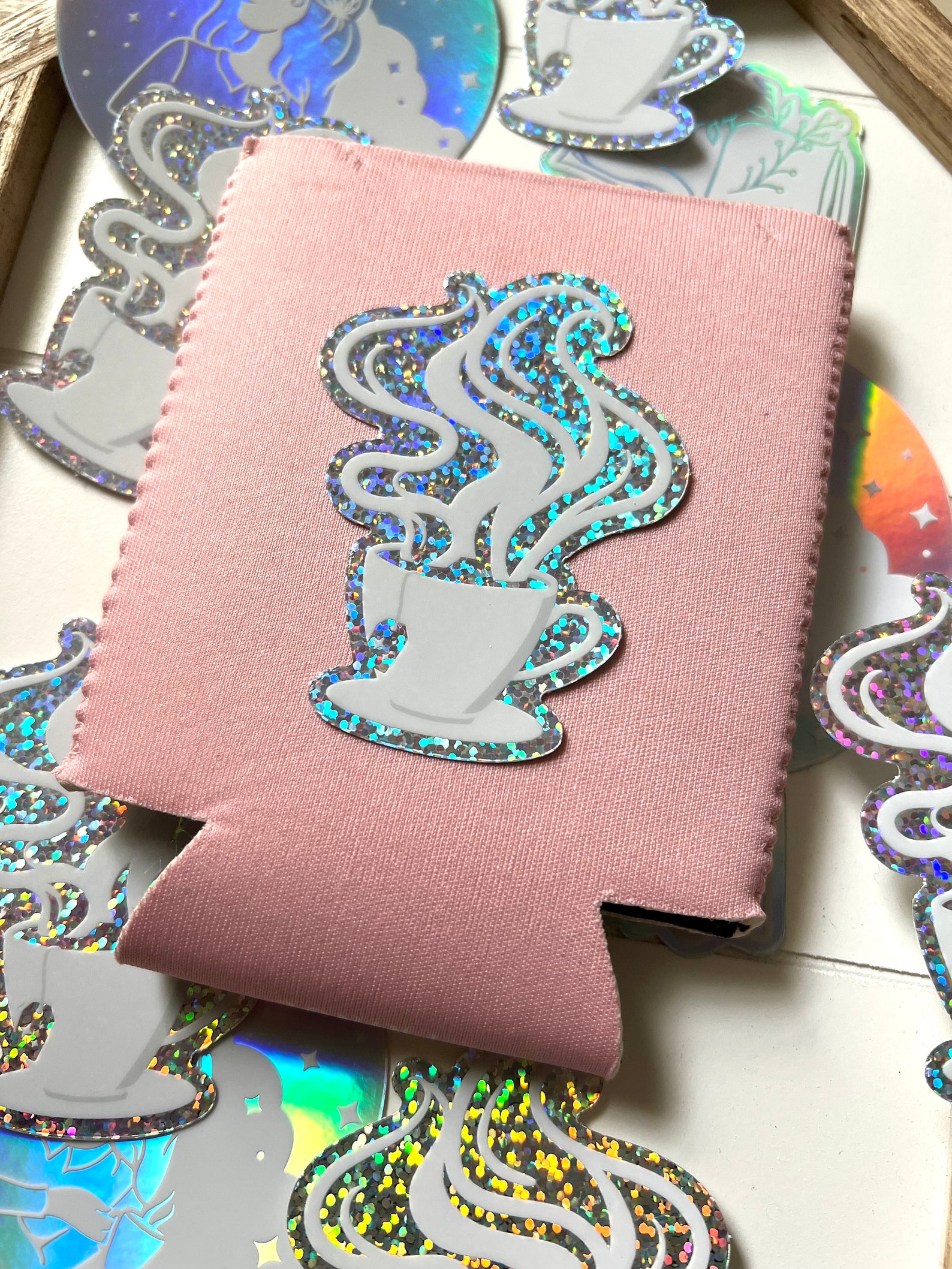Sparkle Sticker Pack - Set of Three | Holographic Glitter | Waterproof ...